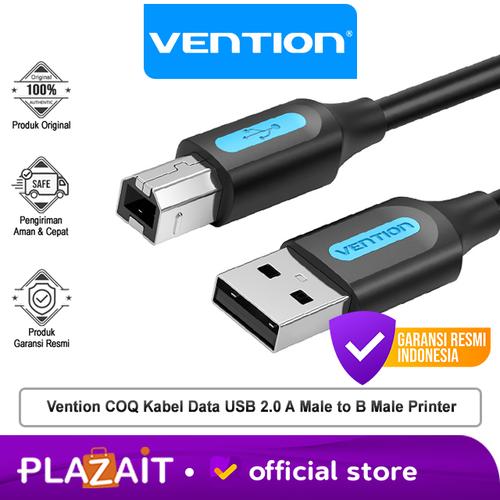 Jual Vention COQ Kabel Data USB 2.0 A Male to B Male Printer Black PVC ...