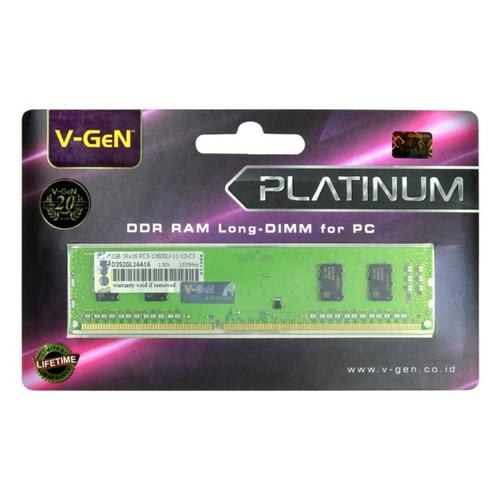 Jual V-GeN RAM DDR3 2GB 10600 PLATINUM LongDimm - Memory RAM PC VGEN - Jakarta Pusat - JAYA ...
