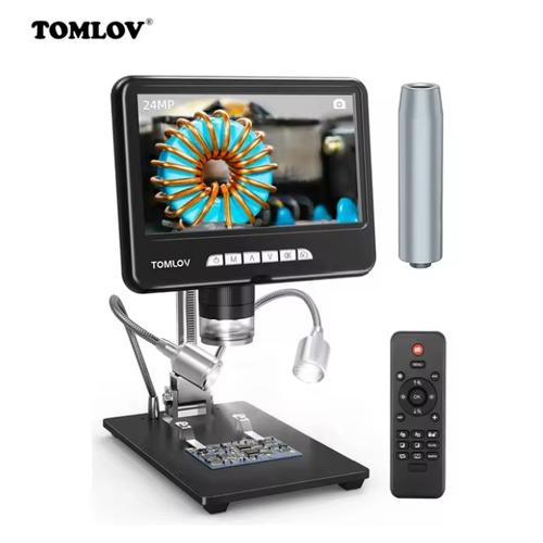 Jual TOMLOV DM401 2K Digital HDMI USB Electronic Microscope 1200X 7 ...