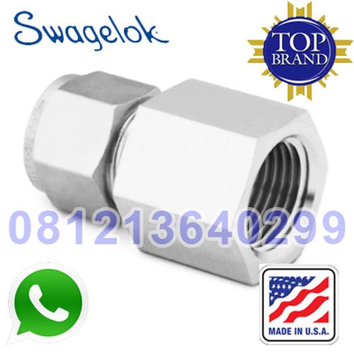Jual STAINLESS STEEL SWAGELOK TUBE FITTING, FEMALE CONNECTOR, 1/2 IN ...