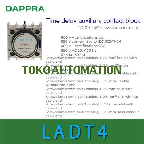 Jual LADT4 1NO 1NC on delay 10-180s Time delay auxiliary contact block OJ09 - Jakarta Utara ...