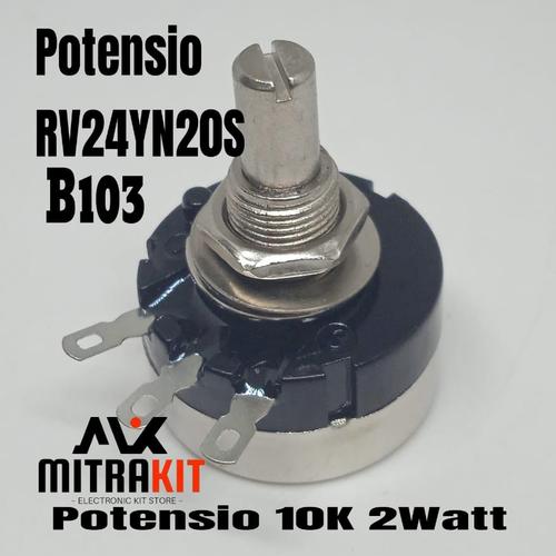 Jual Potensio RV24YN20S B103 2W potensiometer RV24YN 20S 10K 2Watt ...