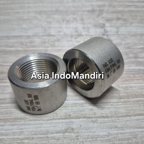 Jual Half Coupling Class 3000 Stainless Ss304 1" inch Drat NPT #3000 Ss ...