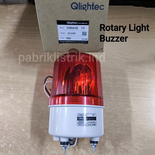 Jual Rotary lamp warning light buzzer S100UA BZ Qlight Qlightec ...