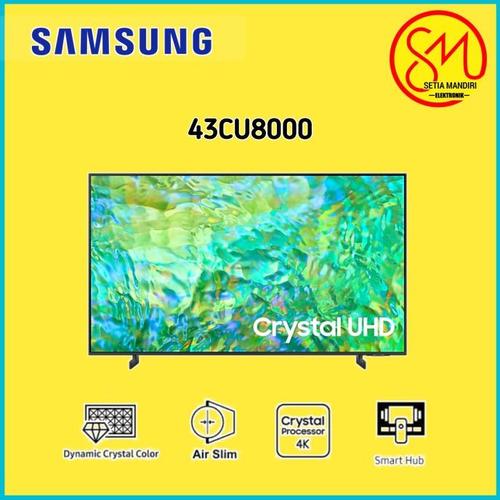Jual LED TV SAMSUNG UA43CU8000 43 INCH Crystal UHD 4K Smart TV DIGITAL 43CU8000 New Resmi CU8000 ...