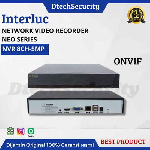 Promo NVR 8 CHANEL NEO BY INTERLUC NVR FOR IP CAMERA UP TO 5MP BEST ...