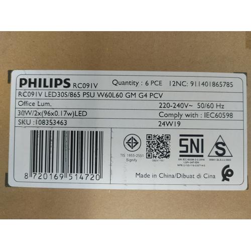 Jual SmartBright Slim Panel RC091V LED30S/865 PSU W60L60 - Kota ...