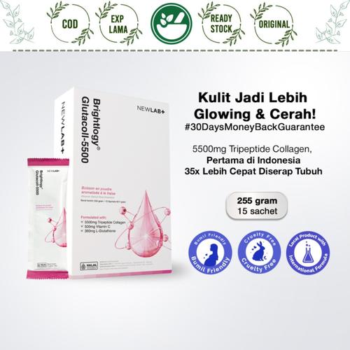 Promo NEWLAB BRIGHTLOGY GLUTACOLL-5500 MINUMAN TRIPEPTIDE COLLAGEN ...