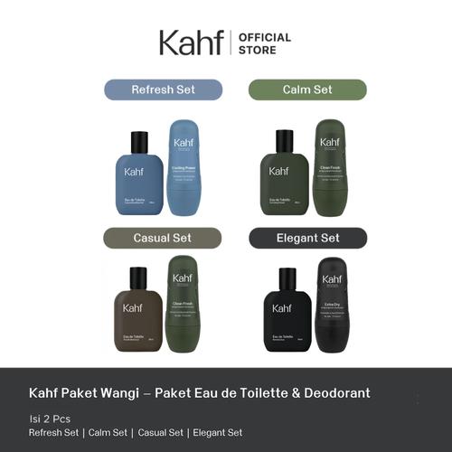 Promo Kahf Paket Wangi - Paket Eau de Toilette dan Deodorant Deo ...