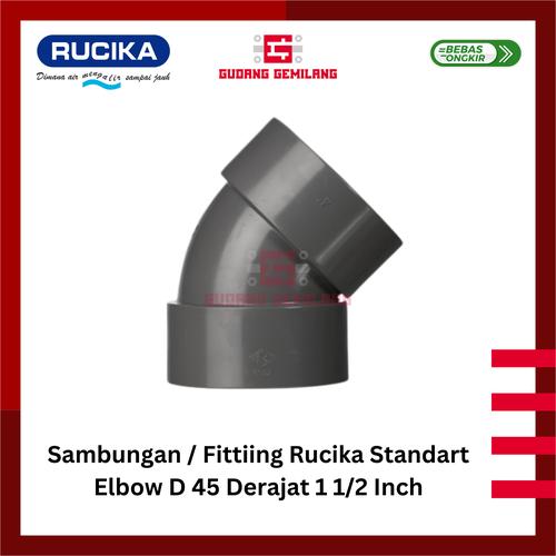 Jual Elbow / Knee 2" inch PVC Rucika D (Tipis) 45 Derajat - 2" - Kota ...