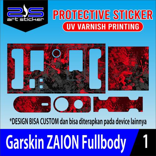 Promo Sticker Garskin Nitrous Zaion Red Black - RED BLACK - Kota ...