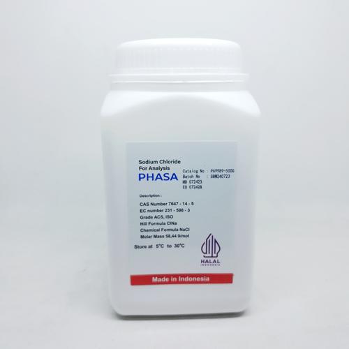 Jual PHASA Sodium Chloride AR Grade 500 gram PA9989-500G - Kota ...