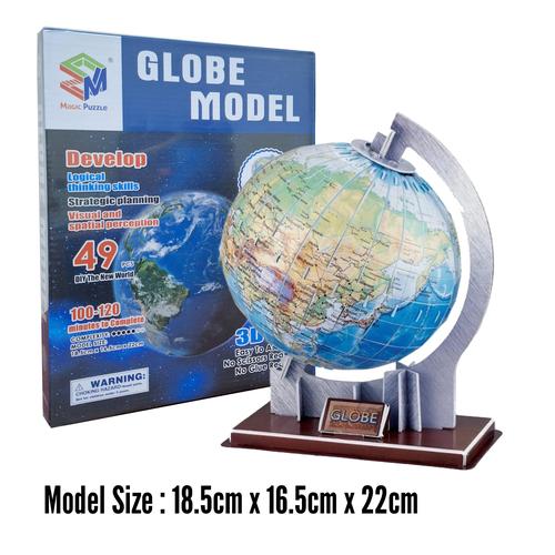 Jual GLOBE MODEL 3D PUZZLE - Replika Model Bumi - Puzzle Edukasi B468-9 ...