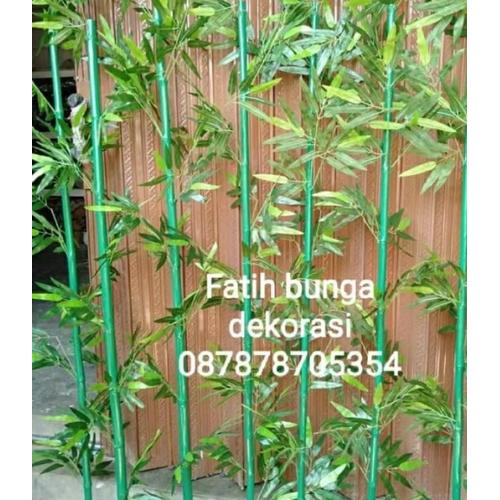 Jual Pohon bambu batnag hijau// pohon bambu artificial// pohon bambu ...