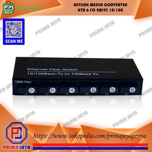 Jual Media Converter Fiber Optik 6FO - 2Lan RJ45 HTB 6-2, 6sc 2 lan ...