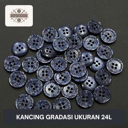 Jual Kancing baju/celana/motif gliter/ukuran 24L/1,5cm/15mm/tebal 2mm ...