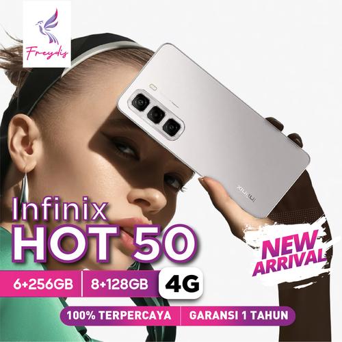 Promo Infinix Hot 50 6/256 8/128 GB RAM 6GB 8GB ROM 128GB 256GB Smartphone Android - Titanium ...