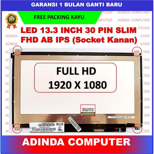 Jual LCD LED Lenovo 13.3 30 Inch 30 Pin 30pin Small Full HD FHD IPS ...