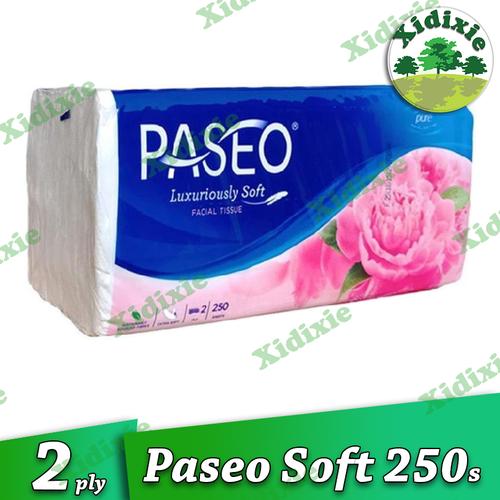 Jual Tissue Paseo Luxuriously soft 250 sheets 2ply Facial tissue ...