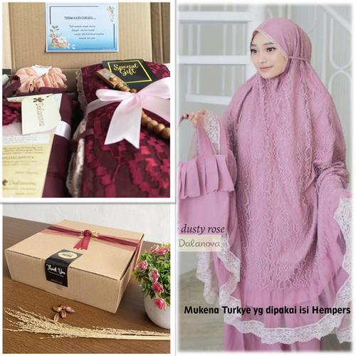 Jual Hempers Premium Mukena Turky Dalanova Hadiah Kado Wanita Guru Ibu ...