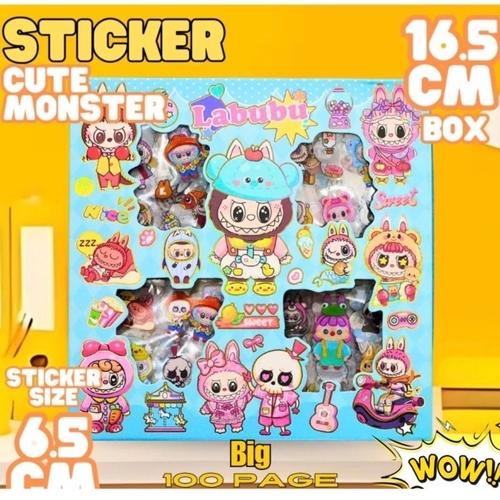 Jual Stiker Nono Momo Labubu 100 lembar per box Aesthetic Sticker ...