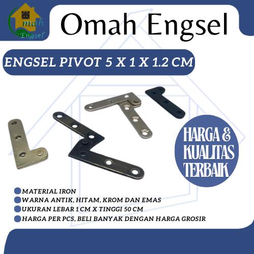 Jual Engsel pivot 5x1x1.2 cm PT. ST Engsel kitir siku putar pintu ...