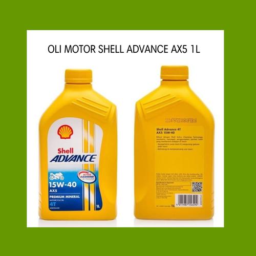 Jual Oli mesin motor bebek 1000 ML merk SHELL ADVANCE AX5 - Kota ...