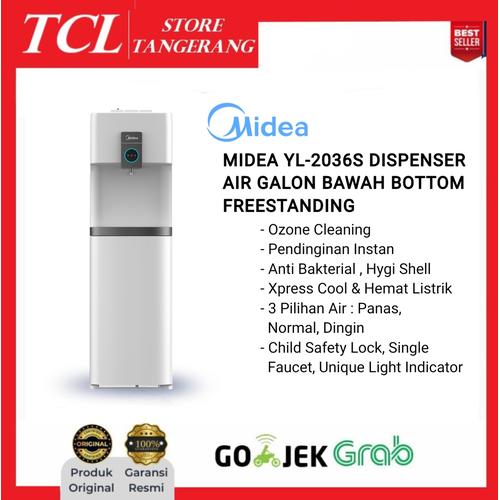 Jual Midea Dispenser Galon Bawah YL2036S Bottom Loading Kompressor YL ...