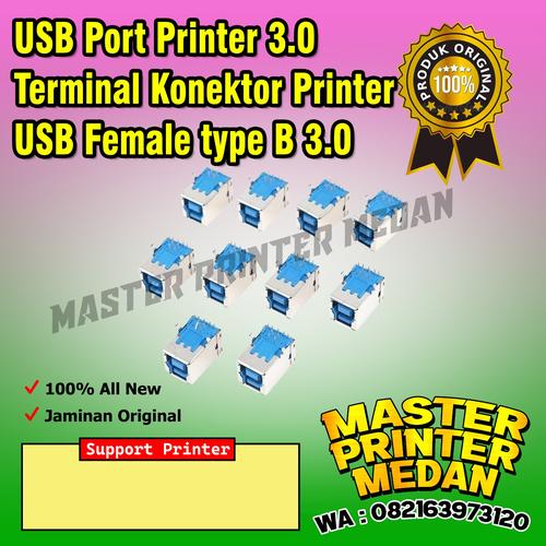 Jual USB Port Printer 3.0 Terminal konektor Printer USB Female type B 3 ...