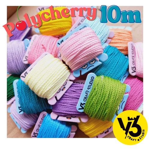 Jual Benang Rajut Polycherry Onitsuga || Repack @10 Meter - Hitam - Kab ...
