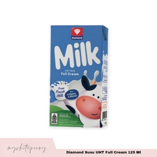 Jual Diamond Susu UHT Full Cream 125 ml / Diamond UHT Milk - Kota Bandung - mywhitepeony | Tokopedia