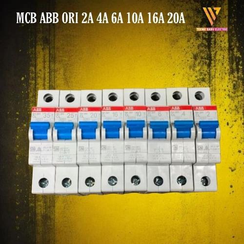 Promo MCB ABB ORI STANDAR PLN BIRU - BARU 2A 4A 6A 10A 16A 20A KWH ...