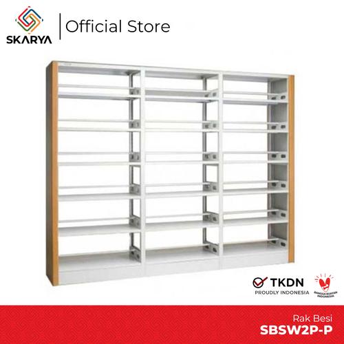 Promo Rak Buku Besi Perpustakaan 2 Muka SBSW2P-P (Baru) Cicil 0% 3x ...