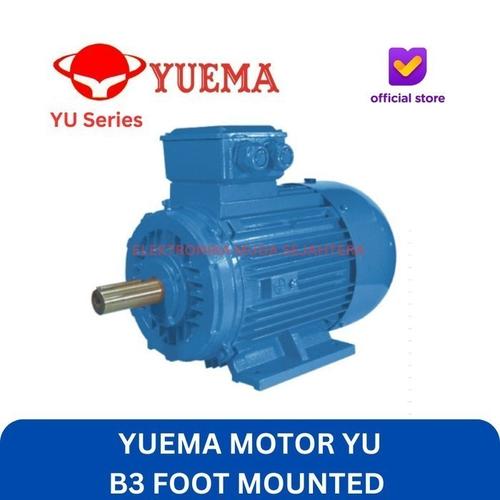Jual Yuema Dinamo Elektro Motor 3KW 4HP 3 Phase 220V/380V 50HZ B3 Foot YU Series - 3000 RPM 2 ...