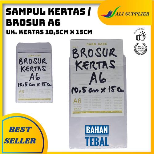 Jual SAMPUL KERTAS A6 / MAP BROSUR KERTAS / COVER / SAMPUL KARTU ...