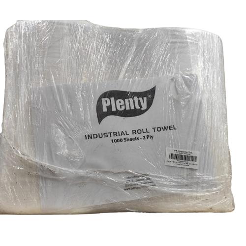 Jual Plenty 2-Ply Tissue Roll Industrial Towel 30cm x 350m (1000 Sheets ...