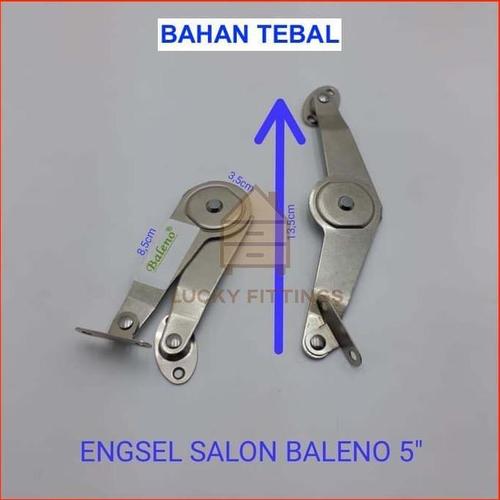 Jual Engsel Salon 5" Baleno TEBAL / Wayang LARGE Engsel Sikutan Lemari ...