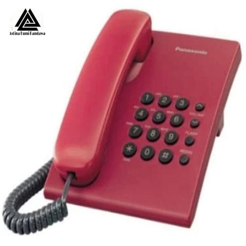 Jual Panasonic telepon KX-TS505 Merah / telepon rumah second bergaransi ...
