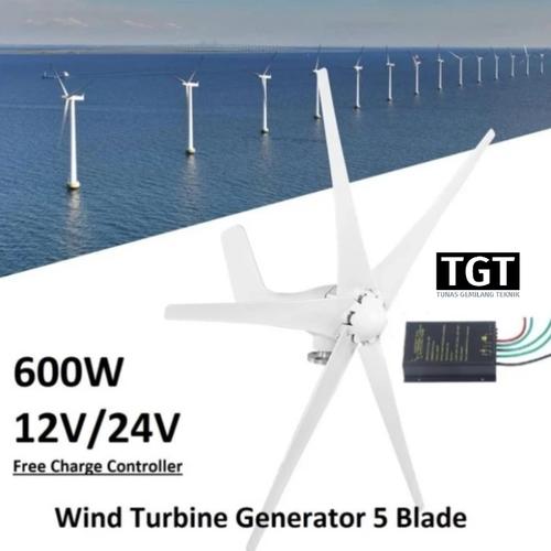 Jual Wind Turbine Generator 600W 14 V - Generator Angin PLTB 24V ...