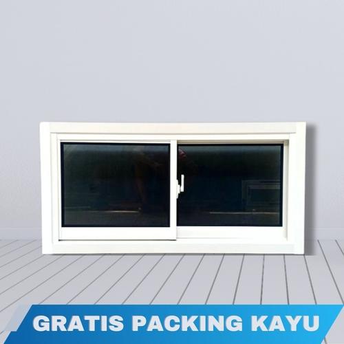 Jual Jendela Boven Aluminium Kaca Sliding 60x100 cm Gratis Packing Kayu ...