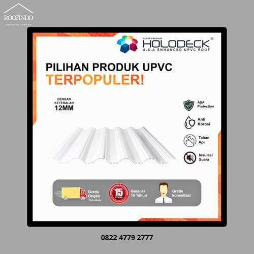 Jual Atap UPVC ASA Holodeck OPAQUE | UPVC Roof Warna PUTIH - Kota ...