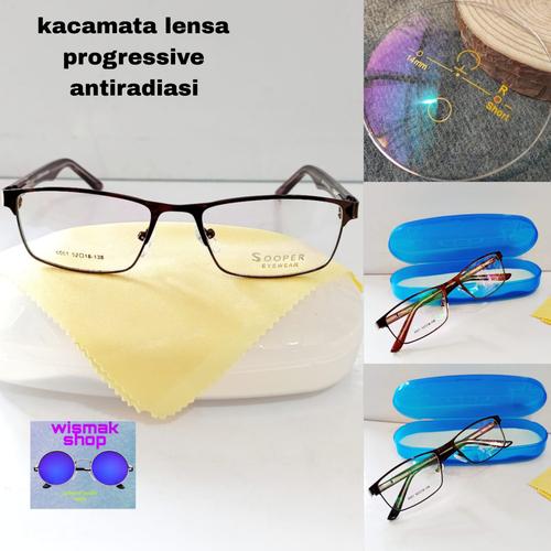 Jual Kacamata full bingkai lensa progesive blue ray antiradiasi sinar ...