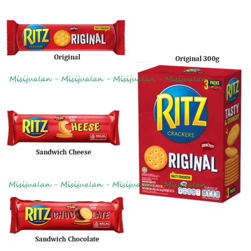 Jual Ritz Cracker Biskuit Original Sandwich Cheese Chocolate - Crackers ...