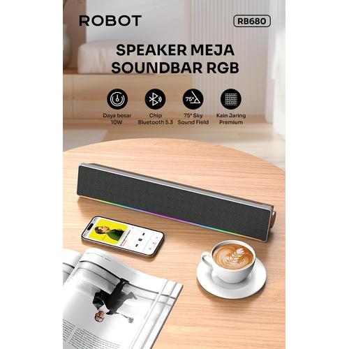 Jual Robot RB680 Speaker Bluetooth RGB Lightshow - Speaker Soundbar 10W ...