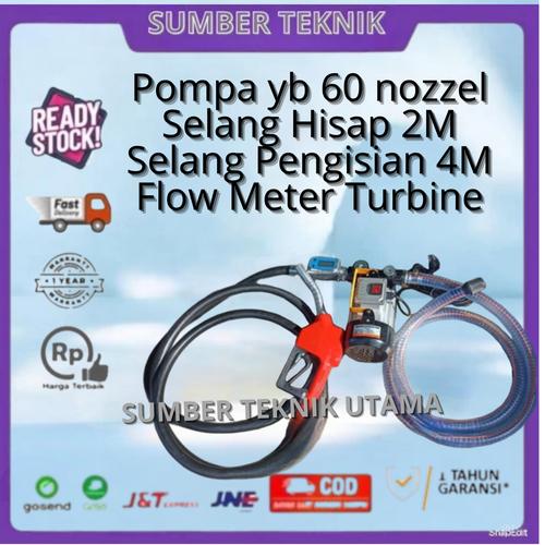 Jual Pompa Oli/Solar Pompa BBM With Flowmeter Digital Selang Dan Nozzle ...