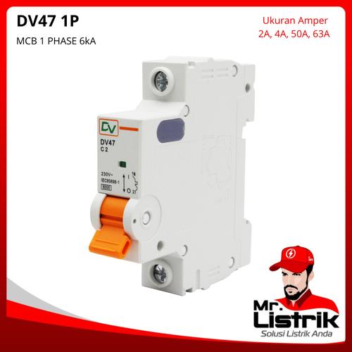 Jual MCB DV47 1P 2A 4A 50A 63A - Jakarta Barat - Mr Listrik | Tokopedia