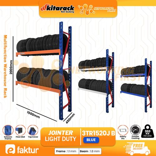 Jual 3TR1520J Tire Rack Jointer frame Biru 2 Layer Series Rak Besi ...