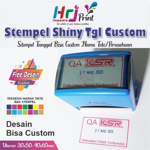 Jual Cetak stempel Tanggal Custom Nama Toko/Perusahaan | Stempel ...