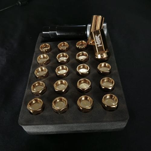 Jual dura nut gold 1,5 & 1,25 mur baut roda hsr anti maling free kunci ...