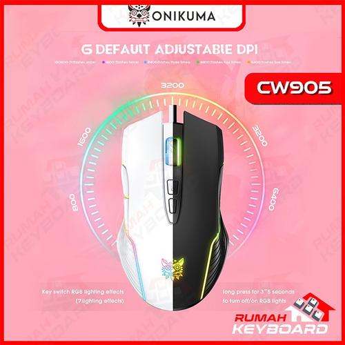 Jual GAMING MOUSE - ONIKUMA - CW905 - WIRED - LIGHT WEIGHT - RGB - PINK ...